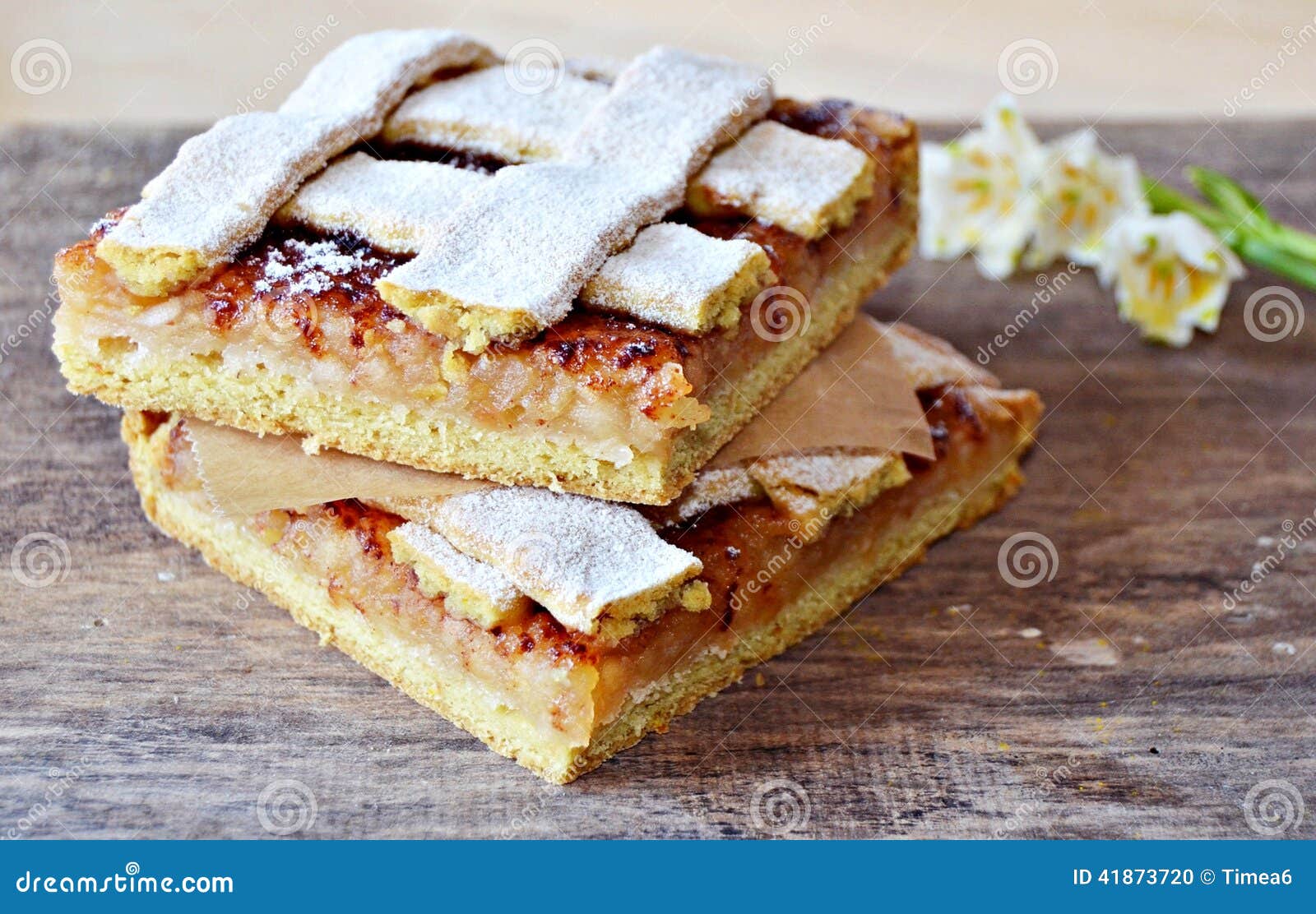 Rustic apple pie stock photo. Image of applepie, fruit - 41873720