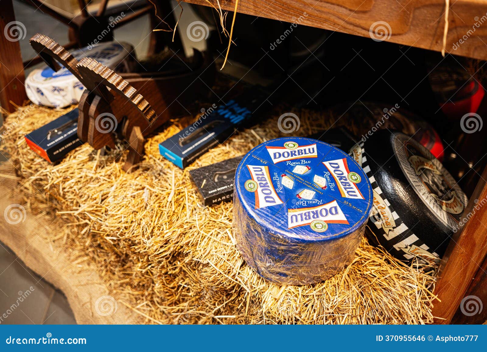 Cheese Wheel Isolated On White Background. Head Cheese Editorial ...