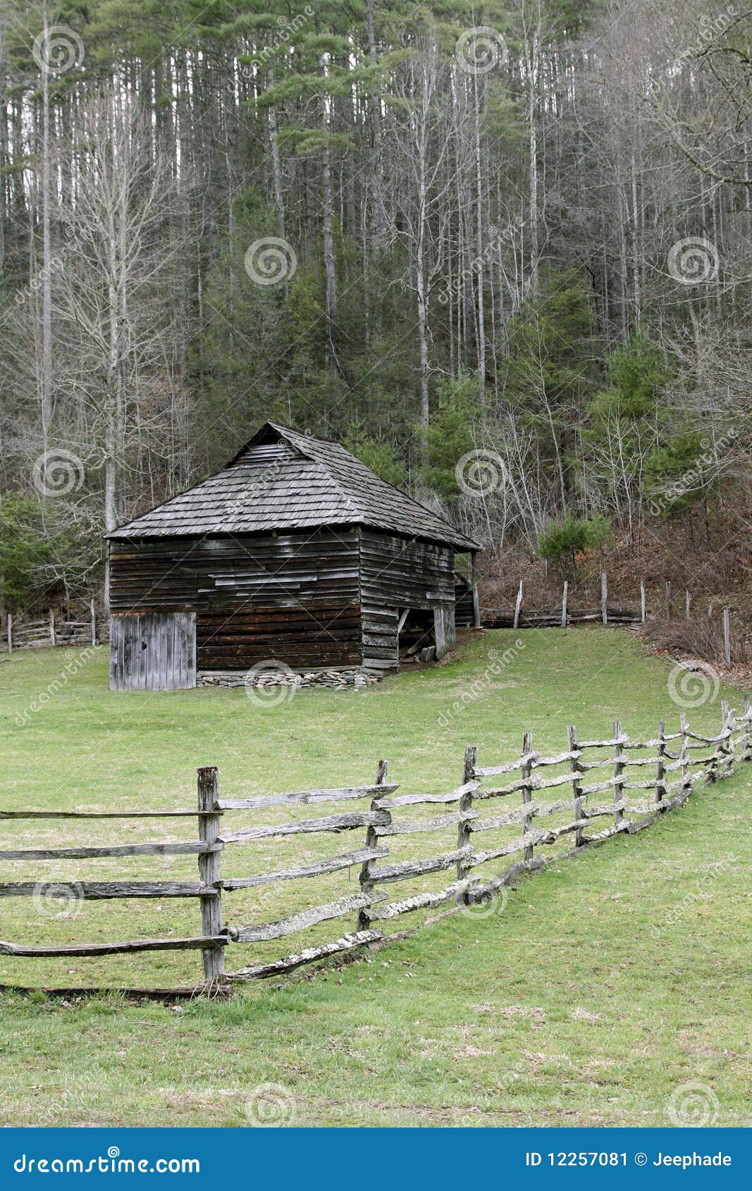 Rustic barn stock image. Image of building, rural, pasture - 12257081