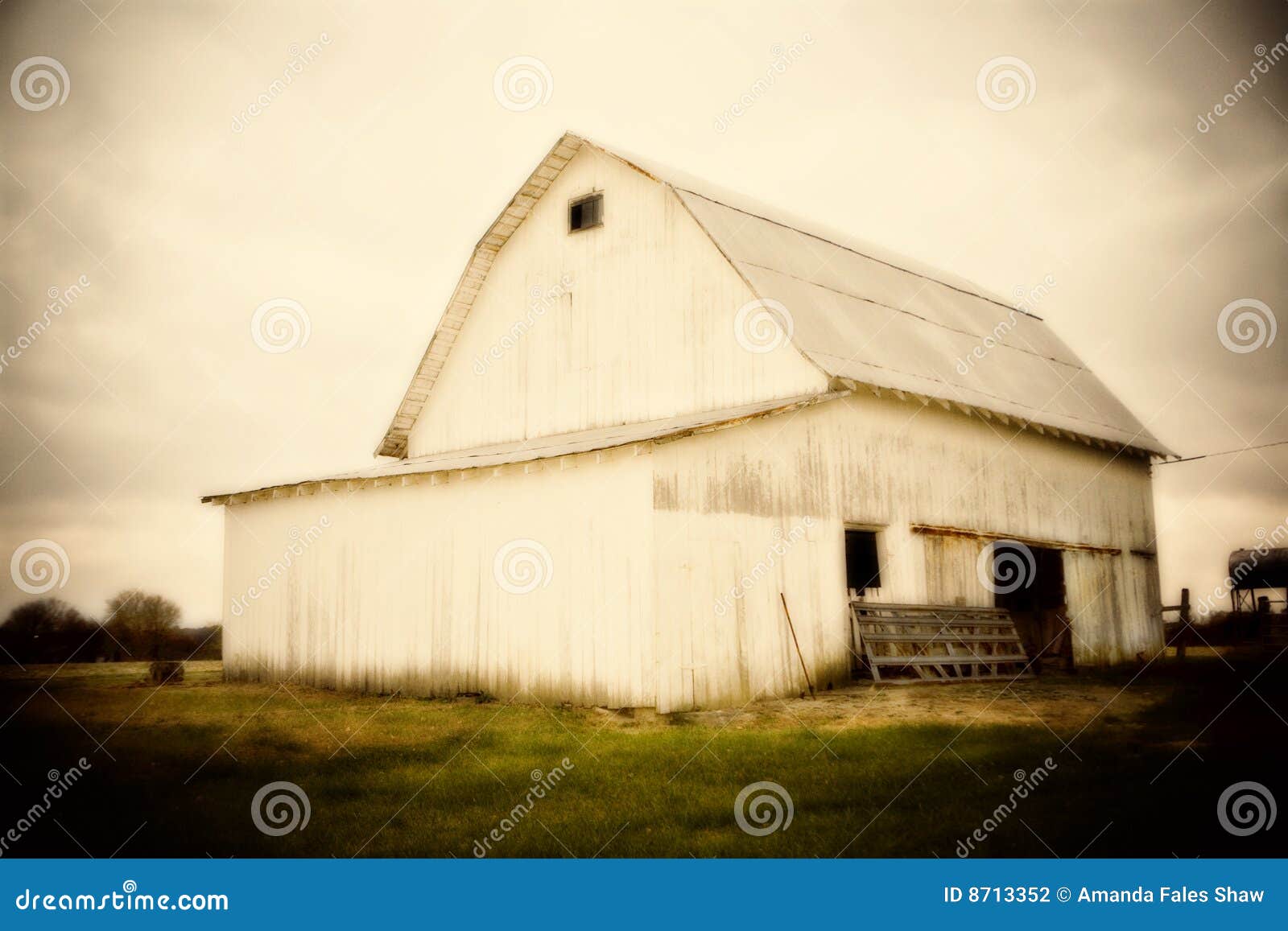 Rustic barn stock photo. Image of grass, wood, white, paint - 8713352