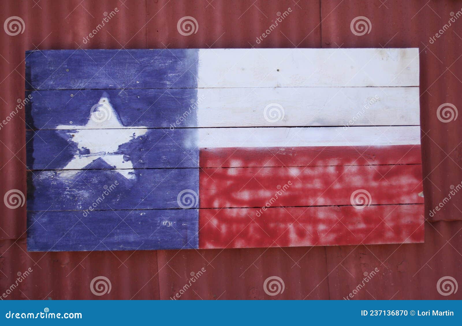 Rustic Barn with Texas Flag Close Up Outdoors Stock Photo - Image of ...