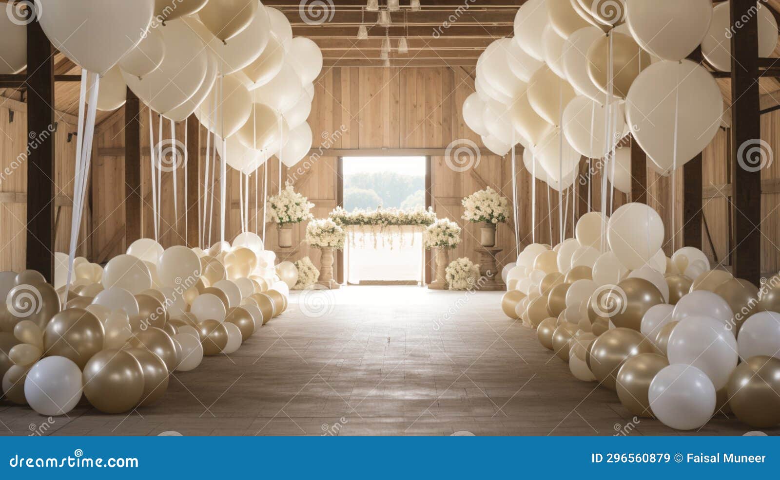 A Rustic Barn Wedding Transformed with Balloons in Variouse Stock ...