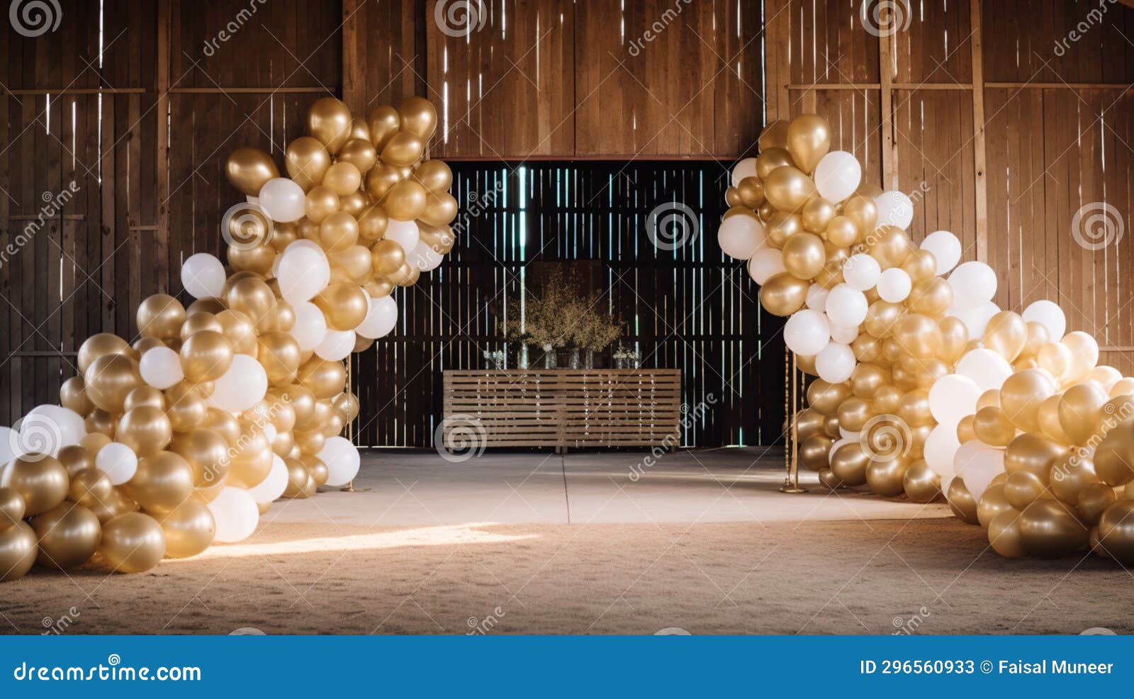 A Rustic Barn Wedding Transformed with Balloons in Various Shades ...