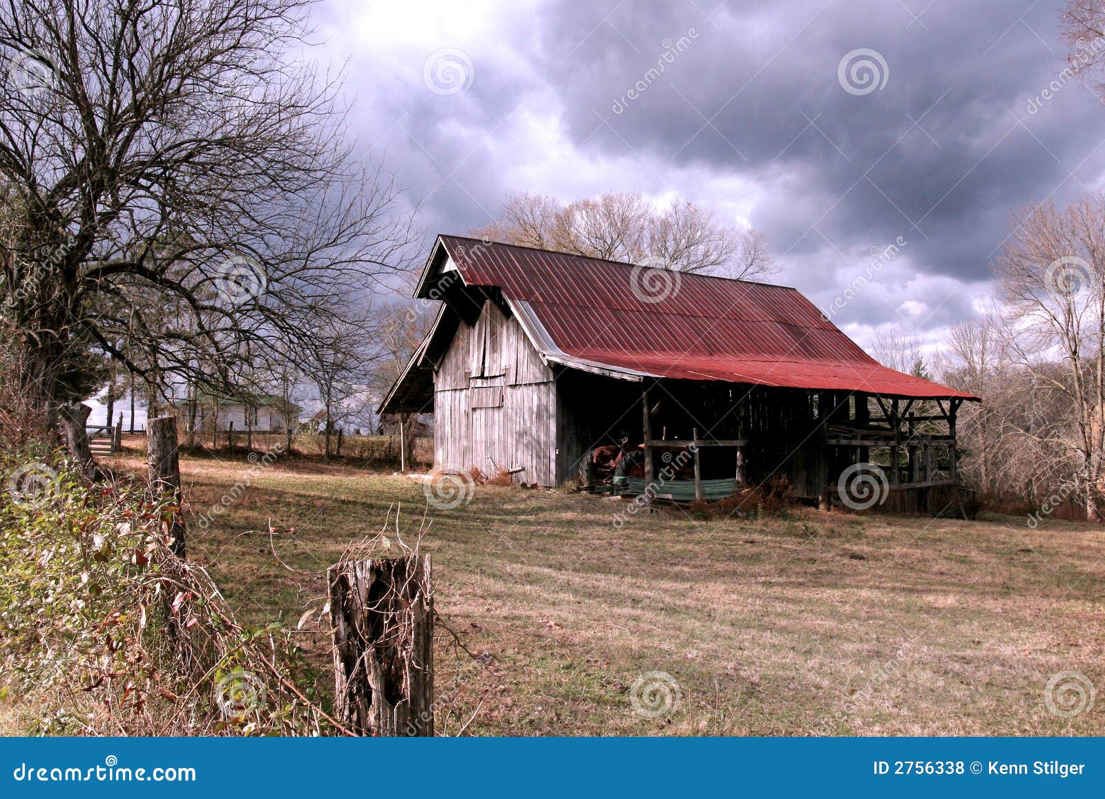 Rustic Barn Winter Day stock photo. Image of farmland - 2756338