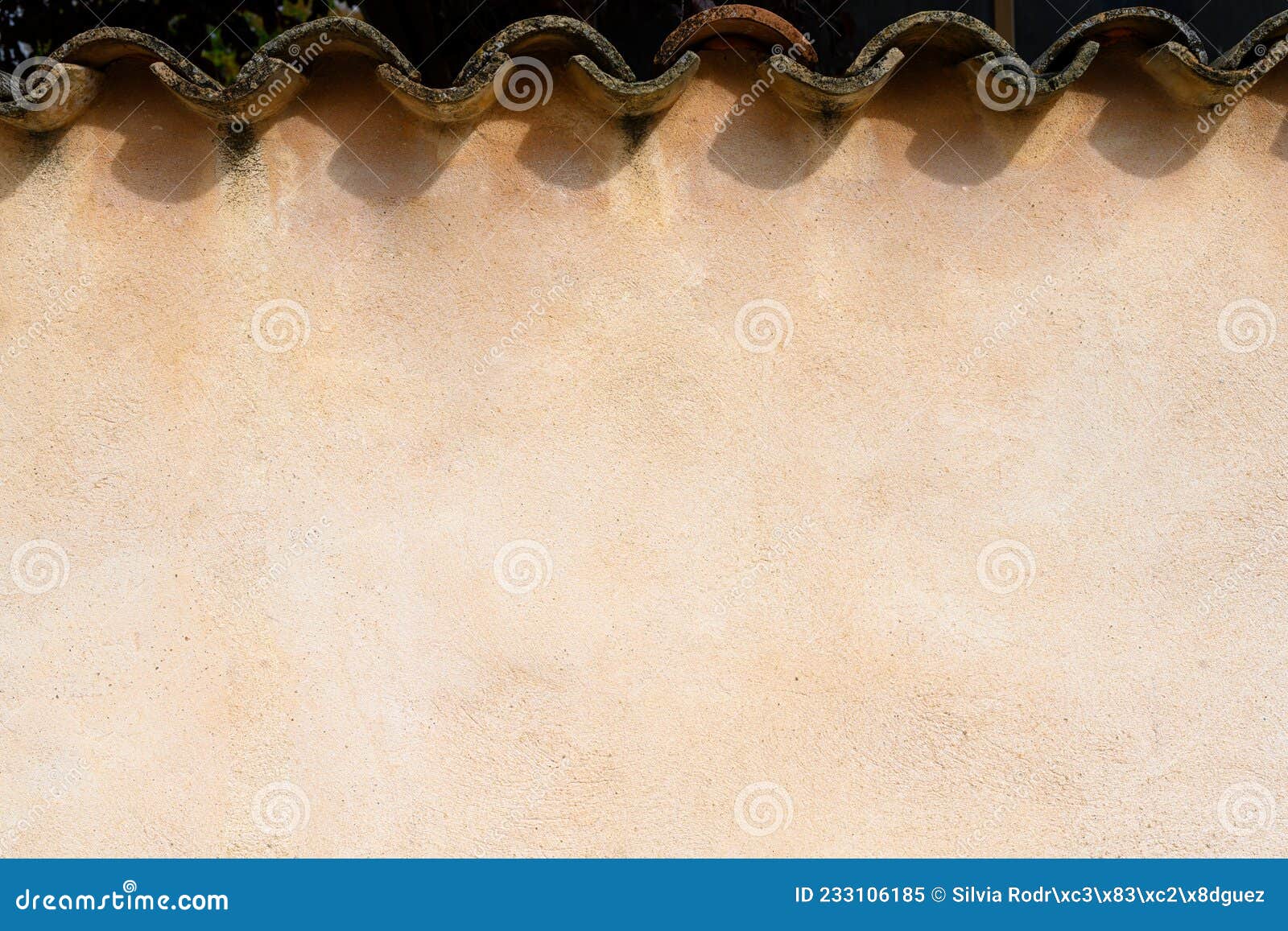 Rustic Beige Wall Background with Old Tiles on Top Stock Image - Image ...