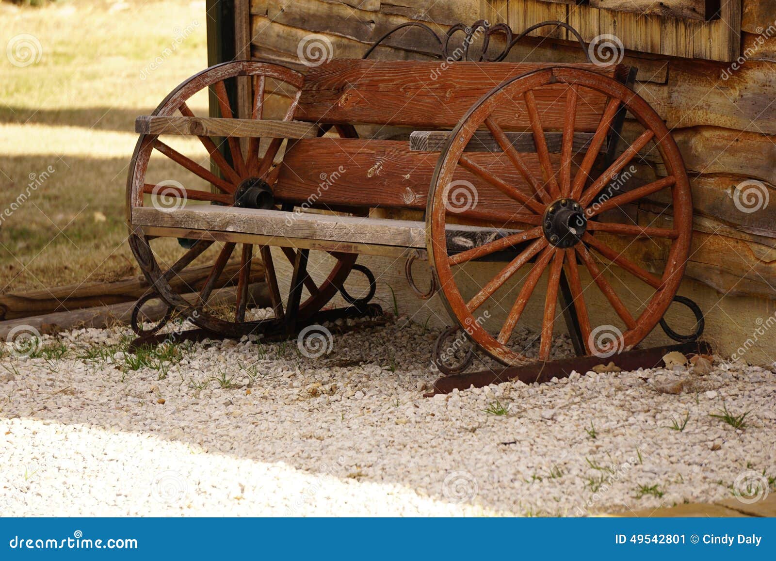 Rustic bench stock image. Image of bench, wagon, sitting - 49542801
