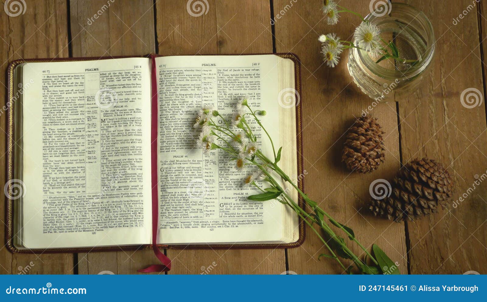 Rustic Bible on a Wooden Background Stock Image - Image of biblical ...
