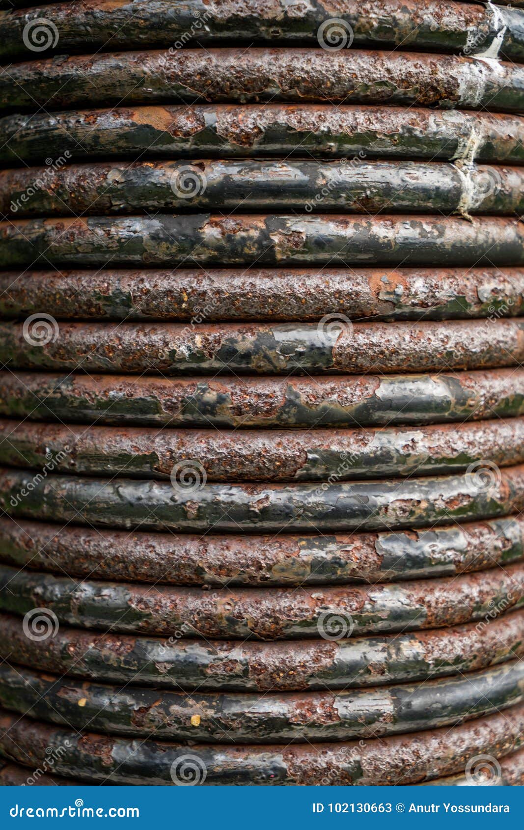 Rustic Black Metal Spring Coil Texture Stock Image - Image of detail ...