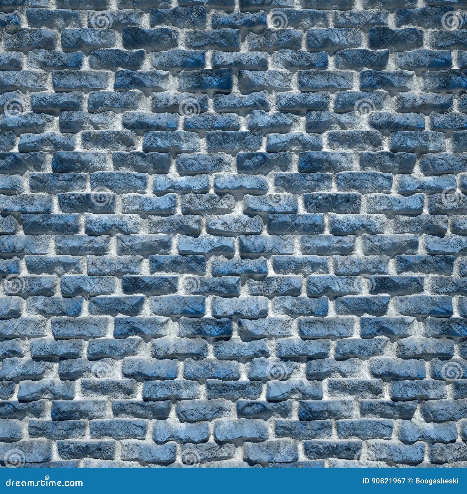 A Rustic Blue Brick Wall stock illustration. Illustration of backdrop ...
