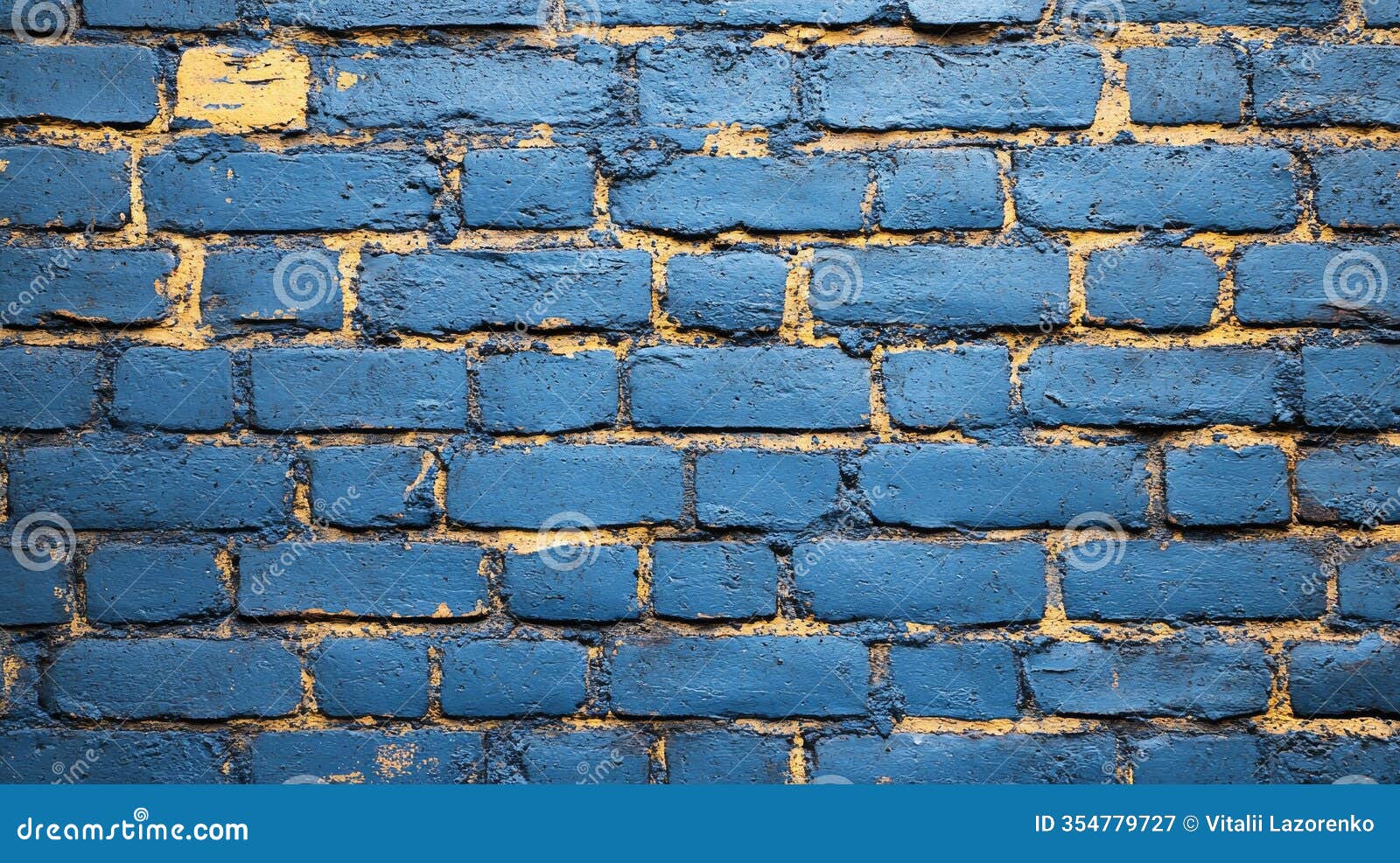 Rustic Blue Brick Wall Texture for Creative Design Projects and ...