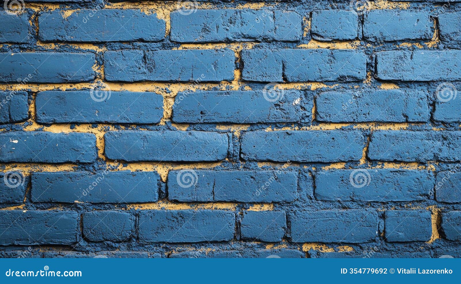 Rustic Blue Brick Wall Textured Backdrop for Artistic and Architectural ...