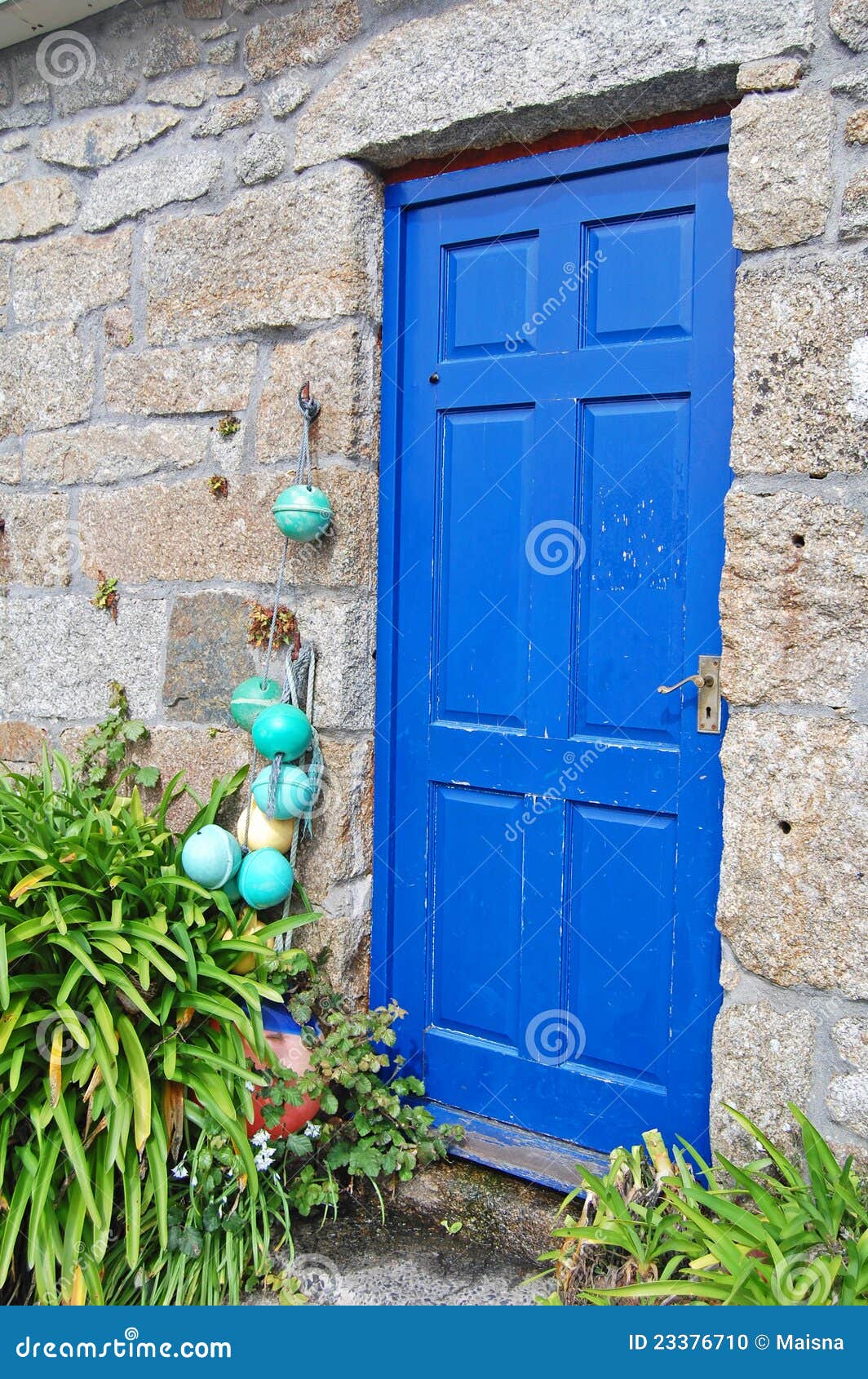 Rustic blue door stock photo. Image of step, cottage - 23376710