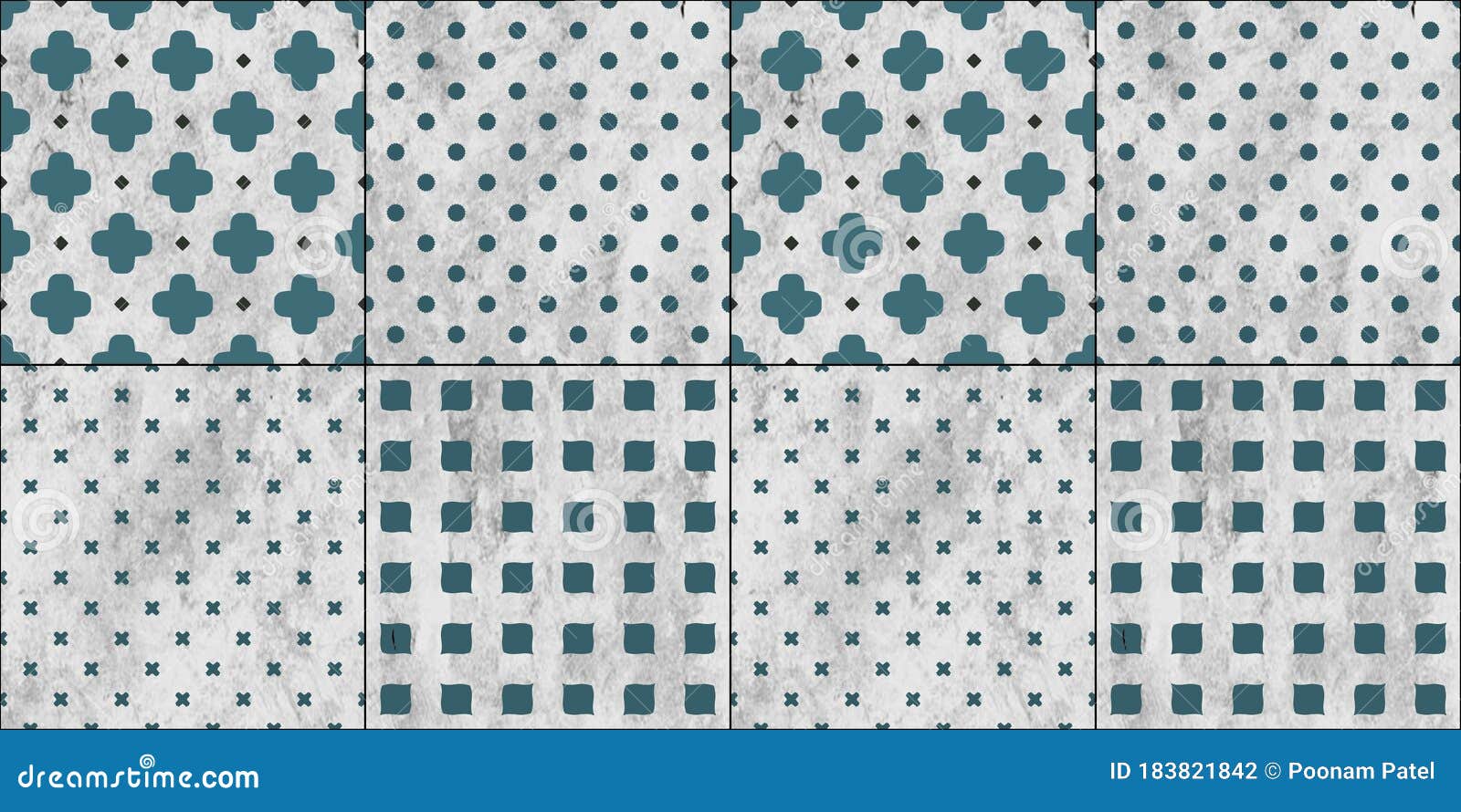 Rustic Blue and Gray Seamless Pattern, Ceramic Wall Tiles Design for ...