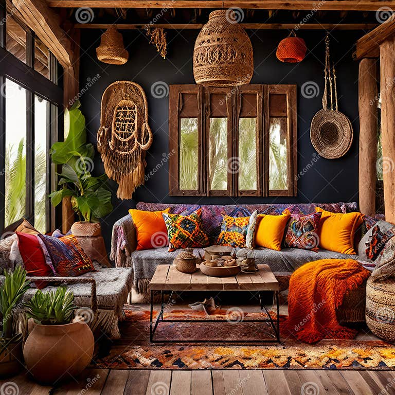 38-108-rustic-boho-rustic-design-with-bohemian-elements-like-at Stock ...