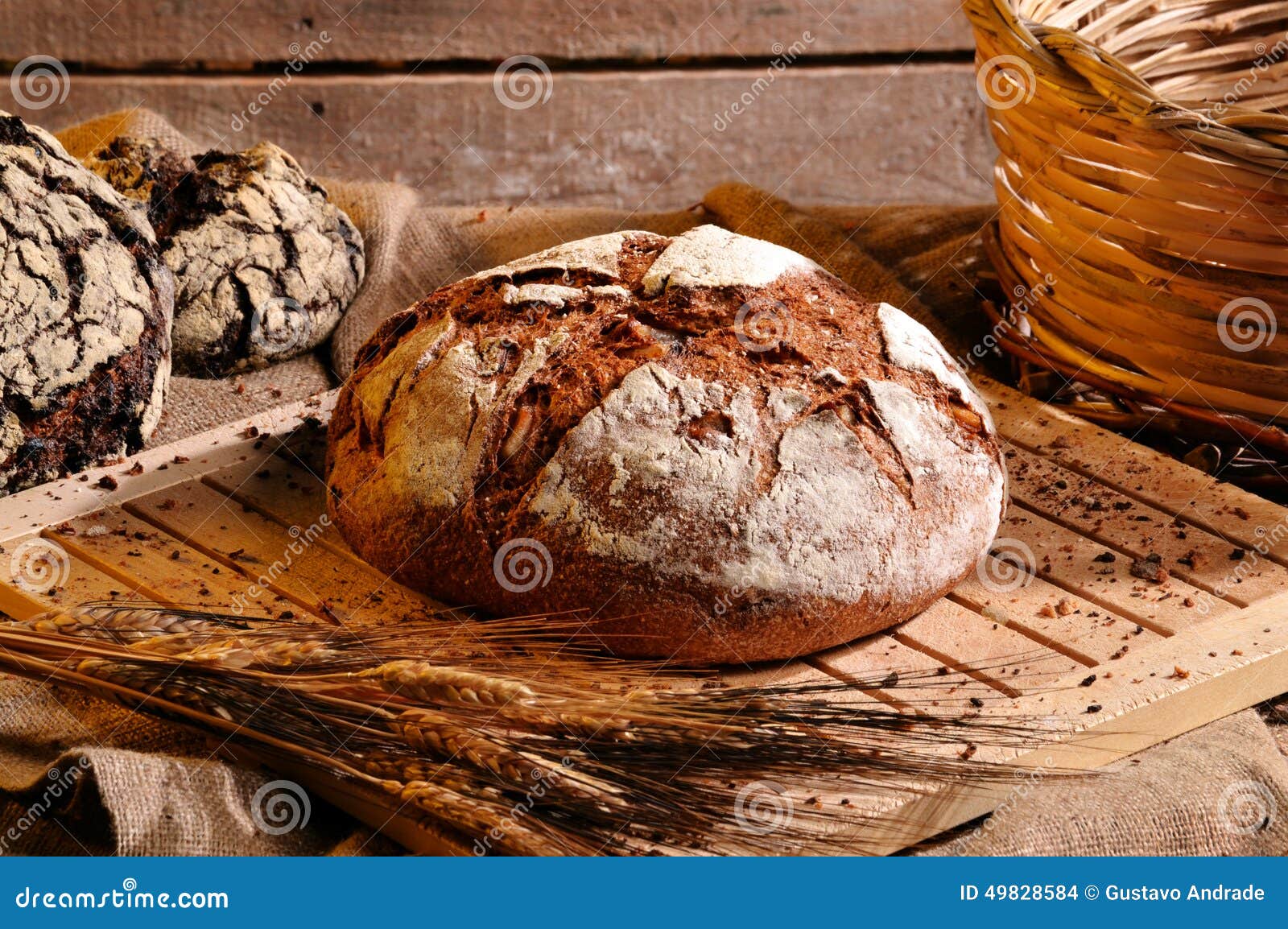 Rustic Rye Bread Stock Image | CartoonDealer.com #54041407