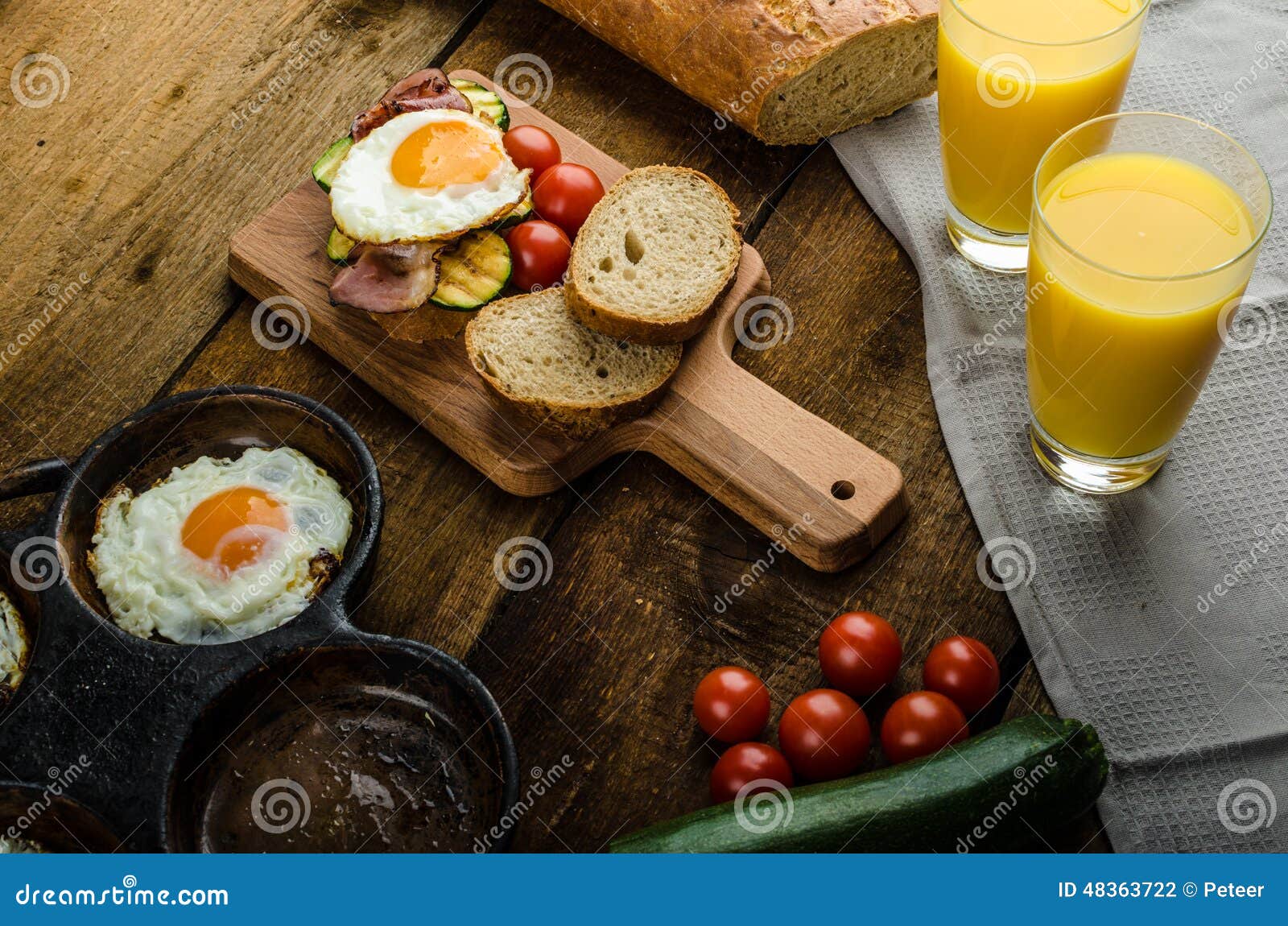 Rustic breakfast stock photo. Image of delicious, english - 48363722