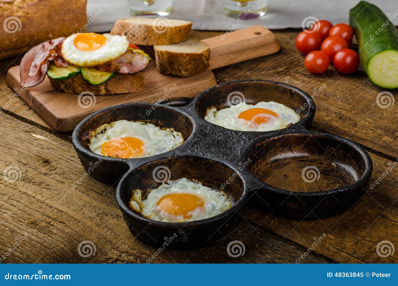 Rustic breakfast stock image. Image of basket, breakfast - 48363845
