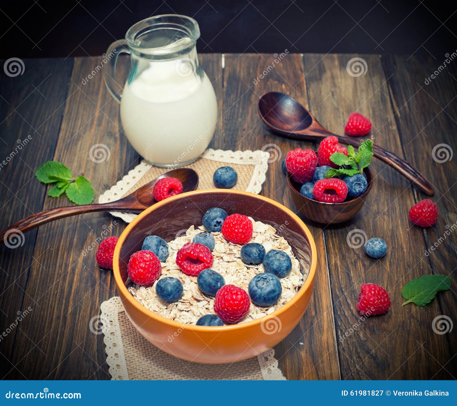 Rustic breakfast stock image. Image of food, clean, home - 61981827