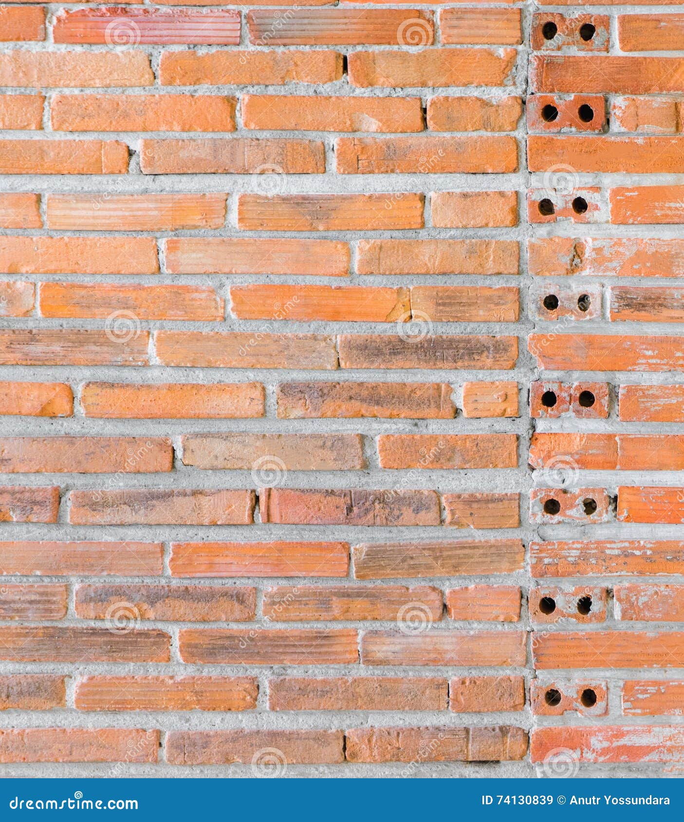 Rustic Brick Wall for Background. Stock Image - Image of surface, brick ...