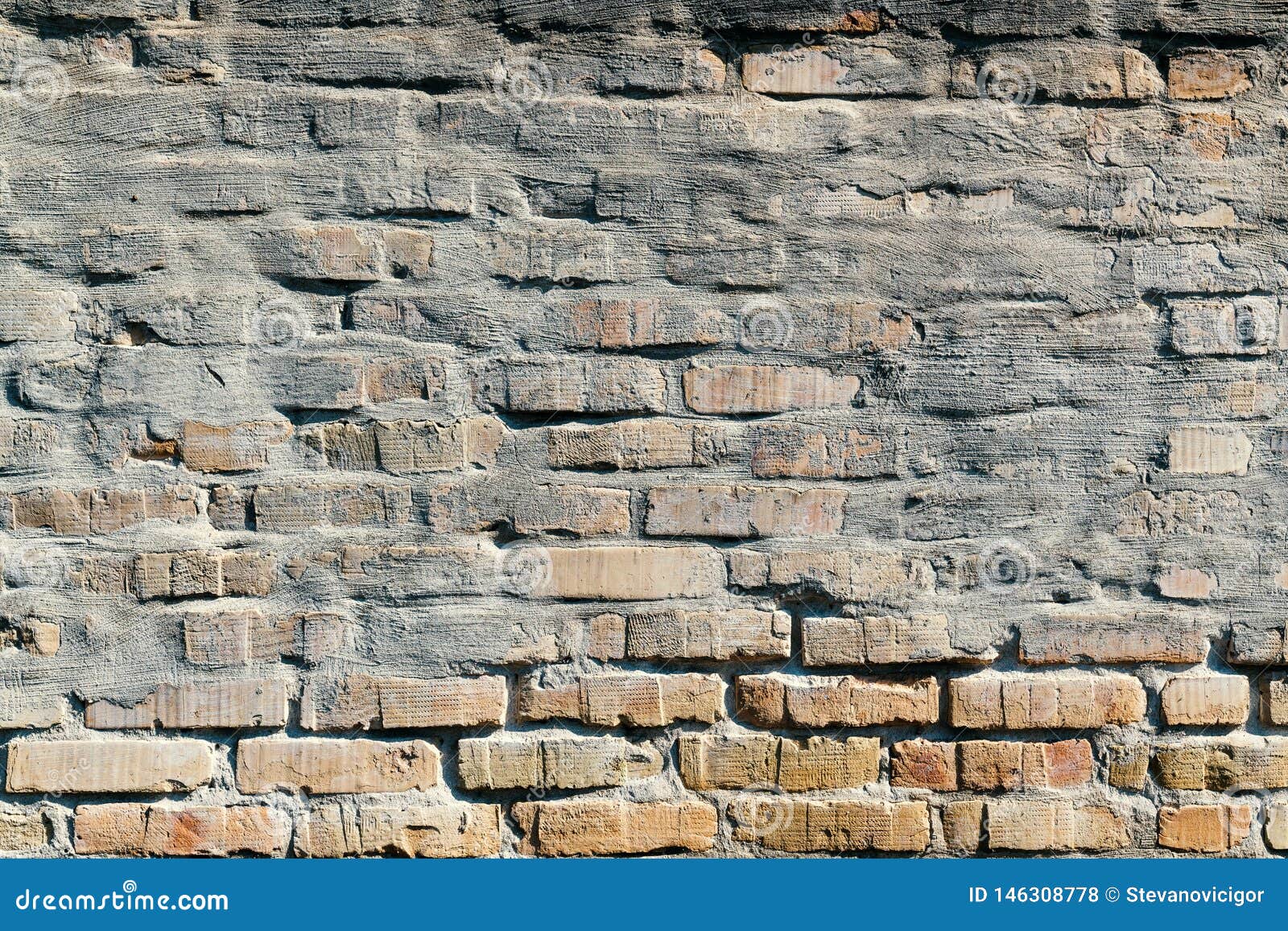 Rustic Brick Wall Background Stock Photo - Image of brickwall, grunge ...