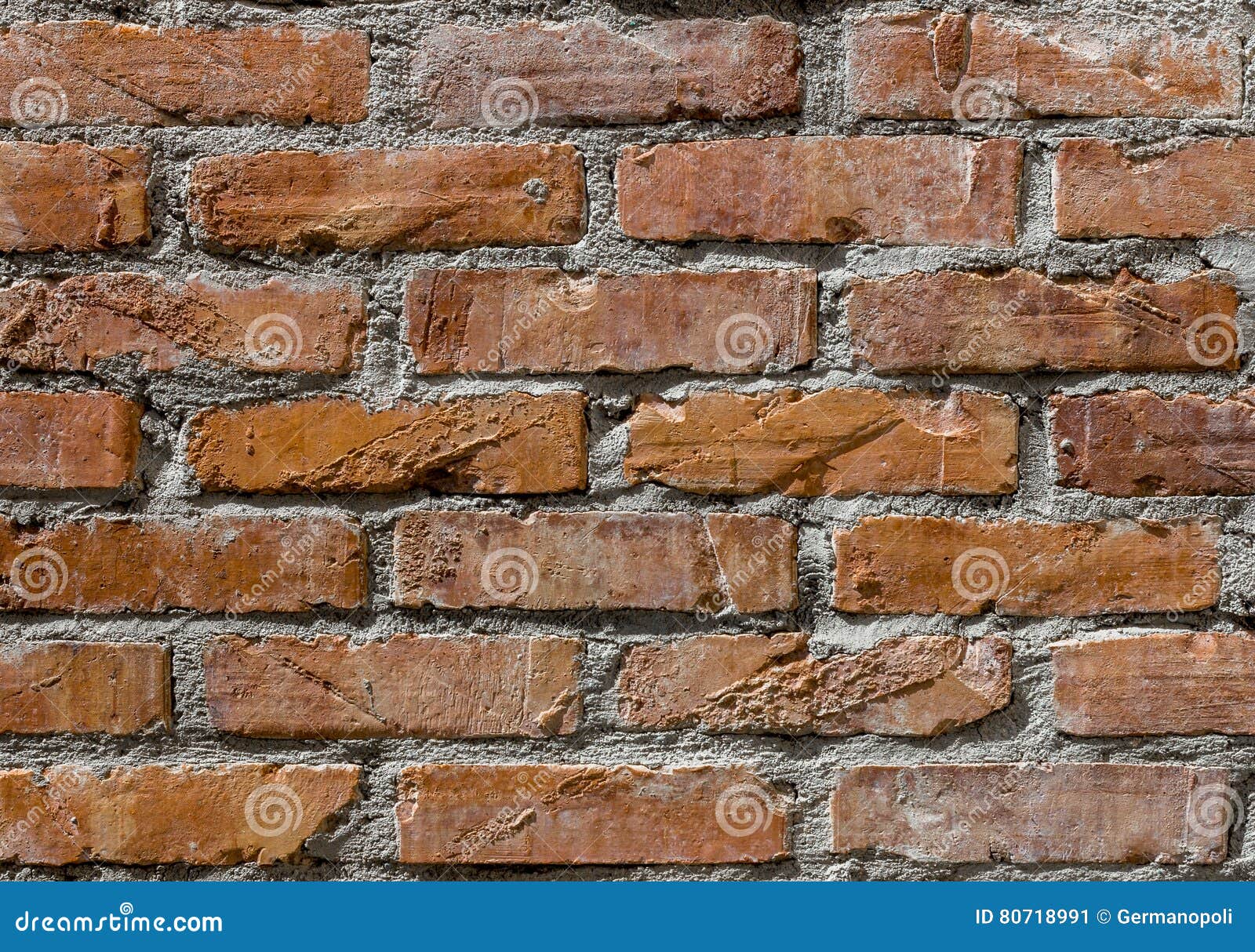 Rustic brick wall stock image. Image of brickwork, construction - 80718991