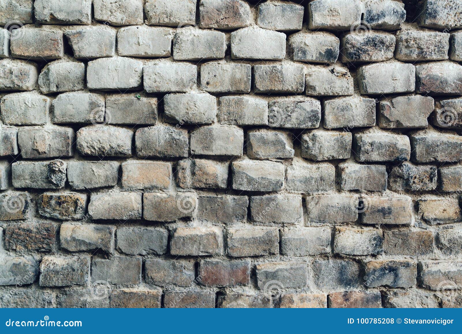 Rustic brick wall stock photo. Image of blocks, unique - 100785208