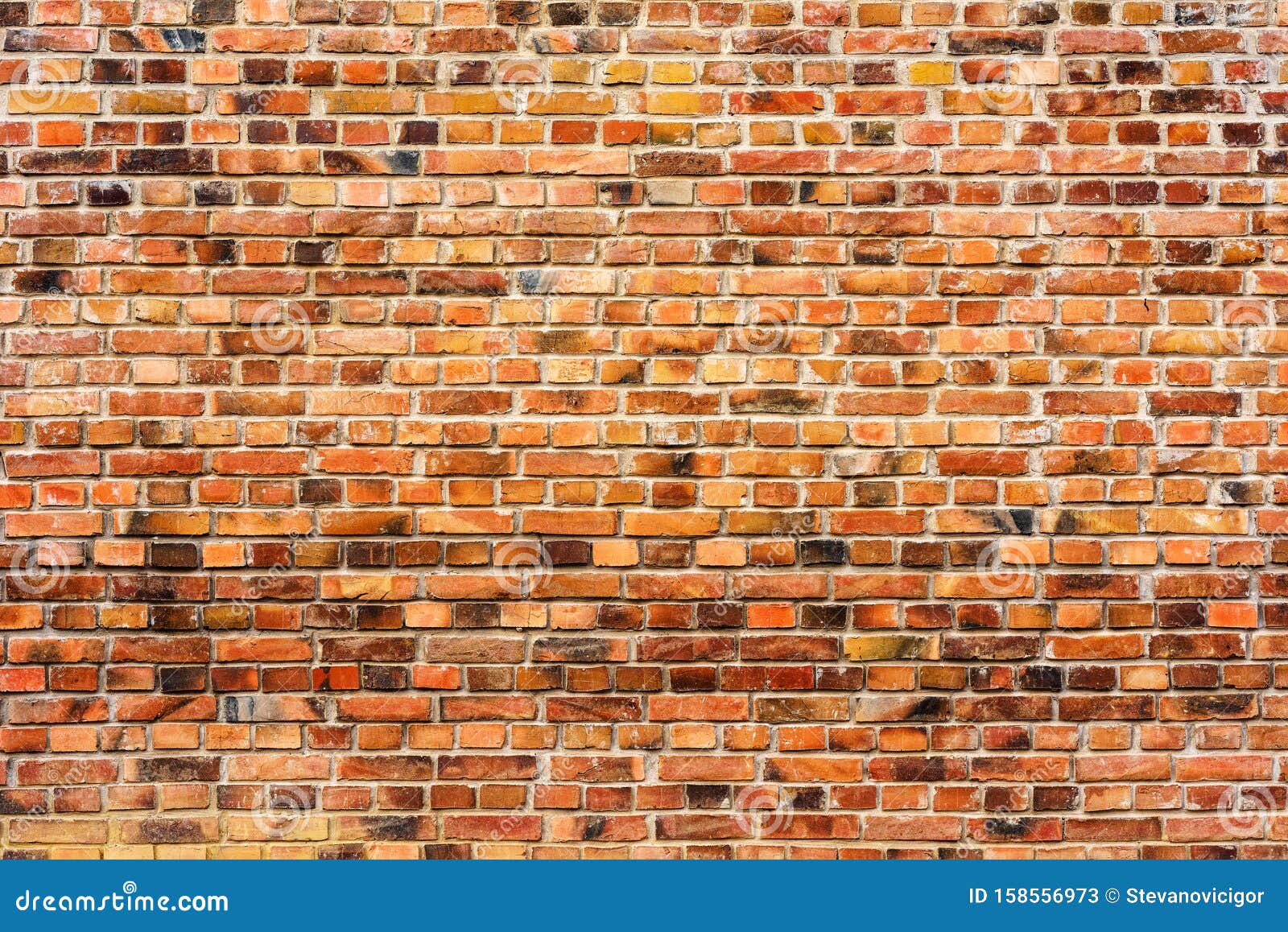 Rustic Brick Wall Surface Background Stock Image - Image of rough ...