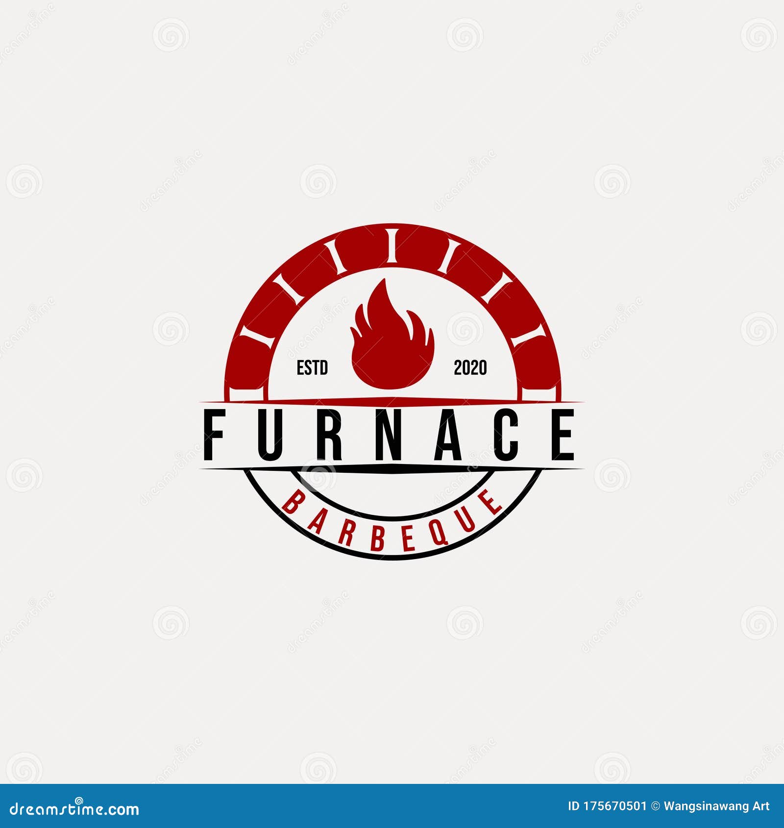 Rustic Bricks / Stones Fireplace Logo Ideas. Inspiration Logo Design ...
