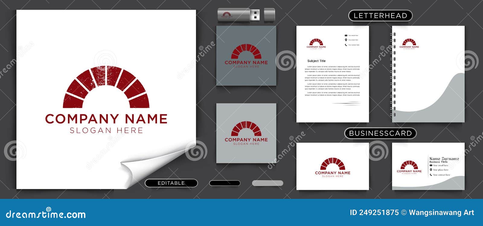 Rustic Bricks / Stones Fireplace Logo Ideas. Inspiration Logo Design ...