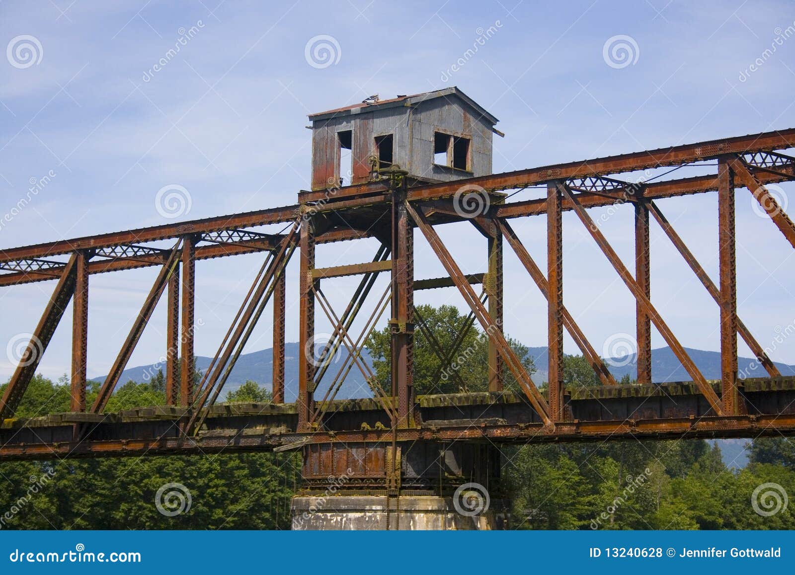Rustic Bridge stock photo. Image of transportation, pacific - 13240628