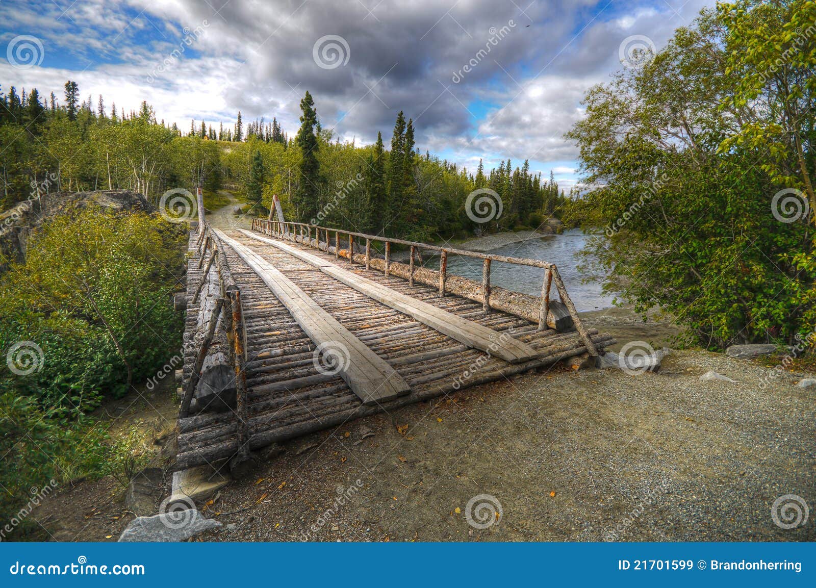 Rustic bridge stock image. Image of swift, alaska, rustic - 21701599