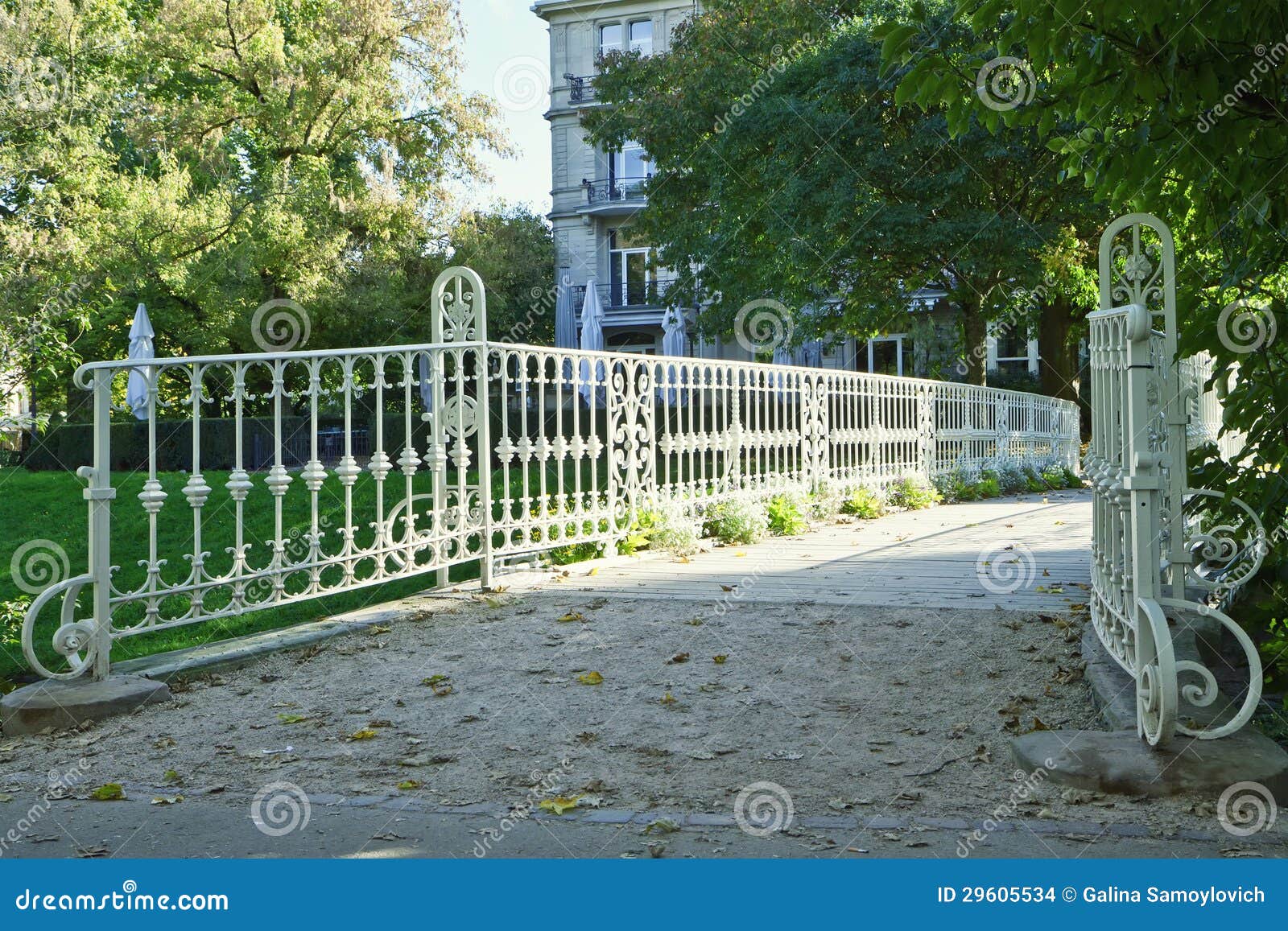 Rustic bridge. stock photo. Image of colorful, tranquil - 29605534