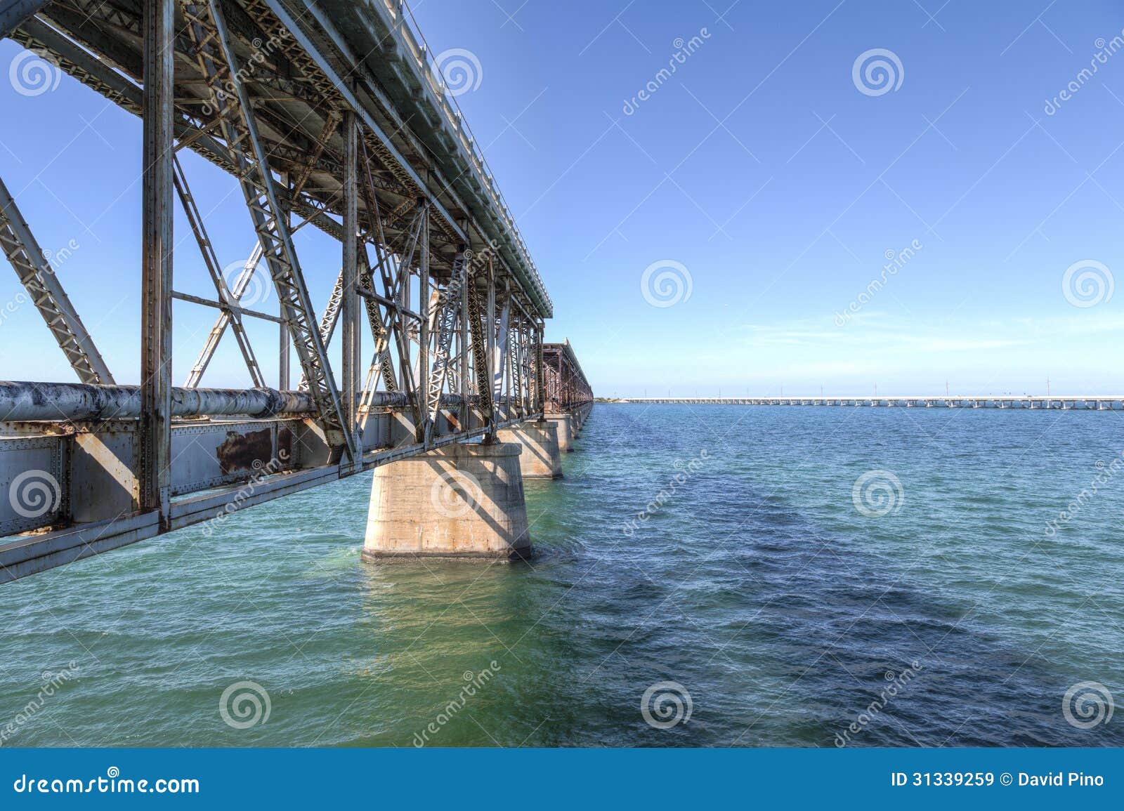 Rustic Bridge Over the Water Stock Image - Image of transport, horizon ...