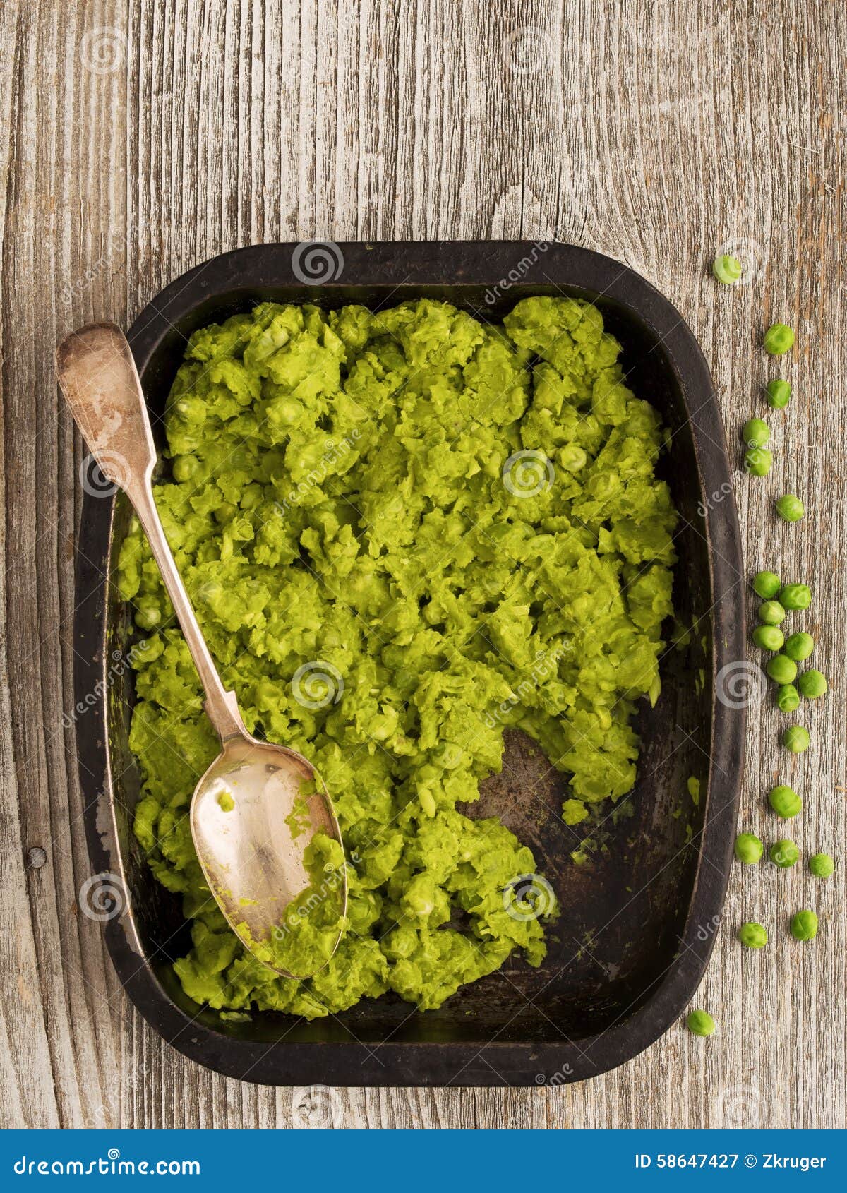 Rustic british mushy peas stock image. Image of greens - 58647427