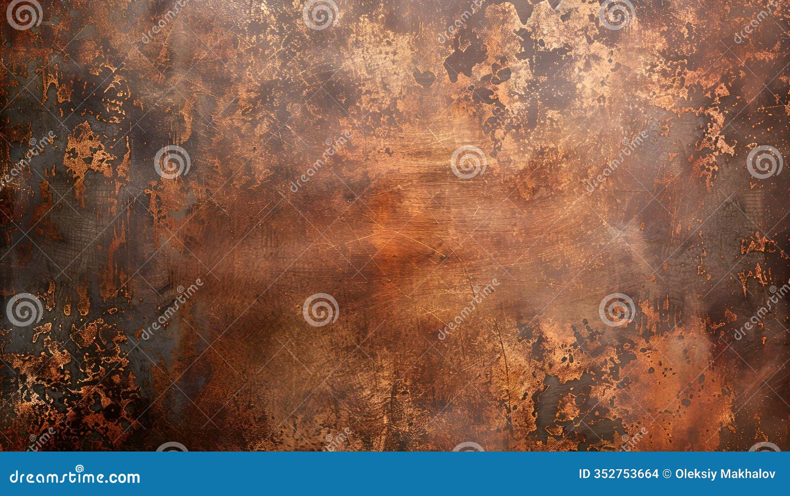 Rustic Bronze Copper Texture Background Aged Grunge Effect Abstract ...