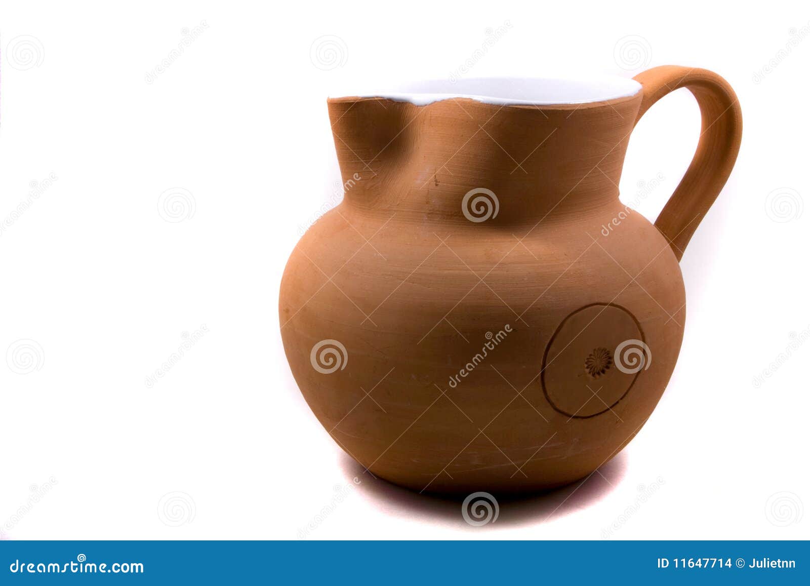 Rustic brown clay milk jug stock photo. Image of cosy - 11647714