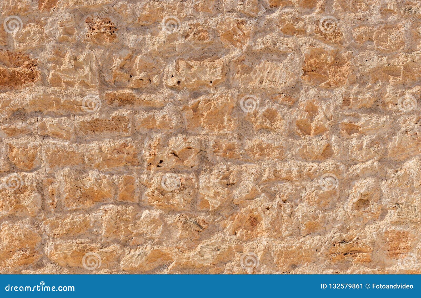 Rough Brown Nature Stone Wall Background Texture Stock Image - Image of ...