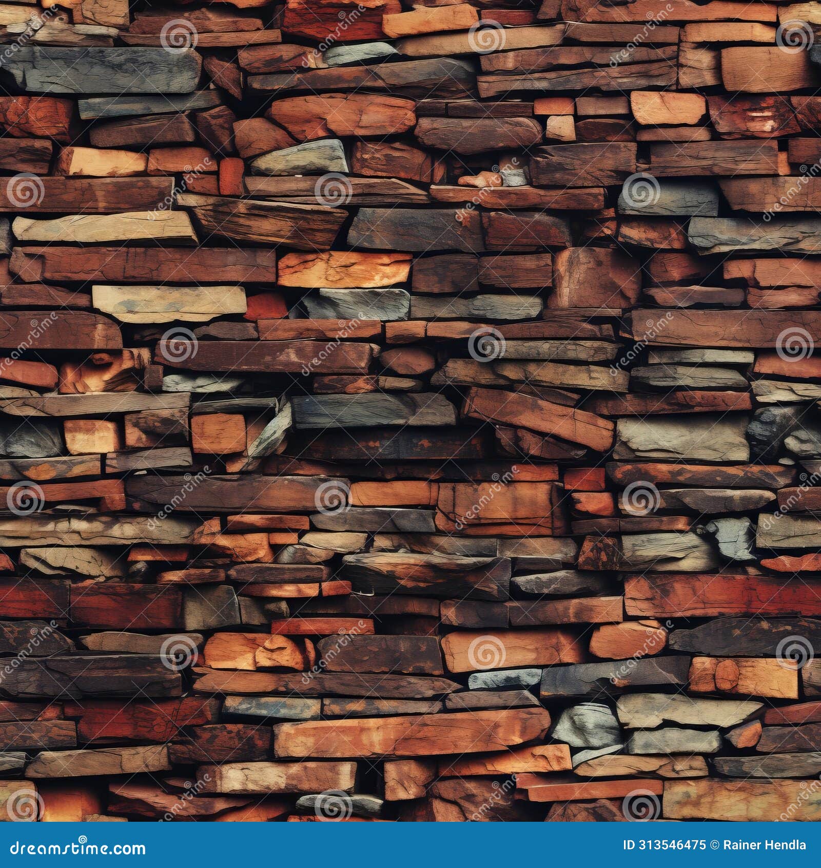 Rustic Brown Stone Wall Pattern for Background, Wallpaper, and Textile ...