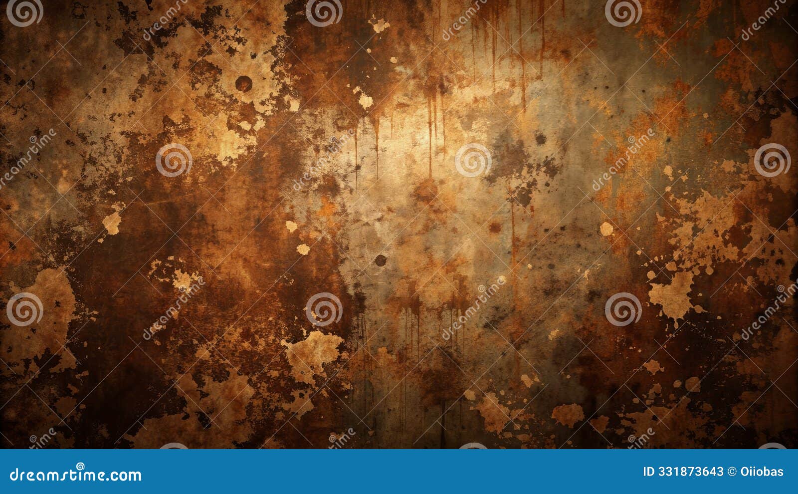 Rustic Brown Texture with Dripping Paint and Splashes, Background ...