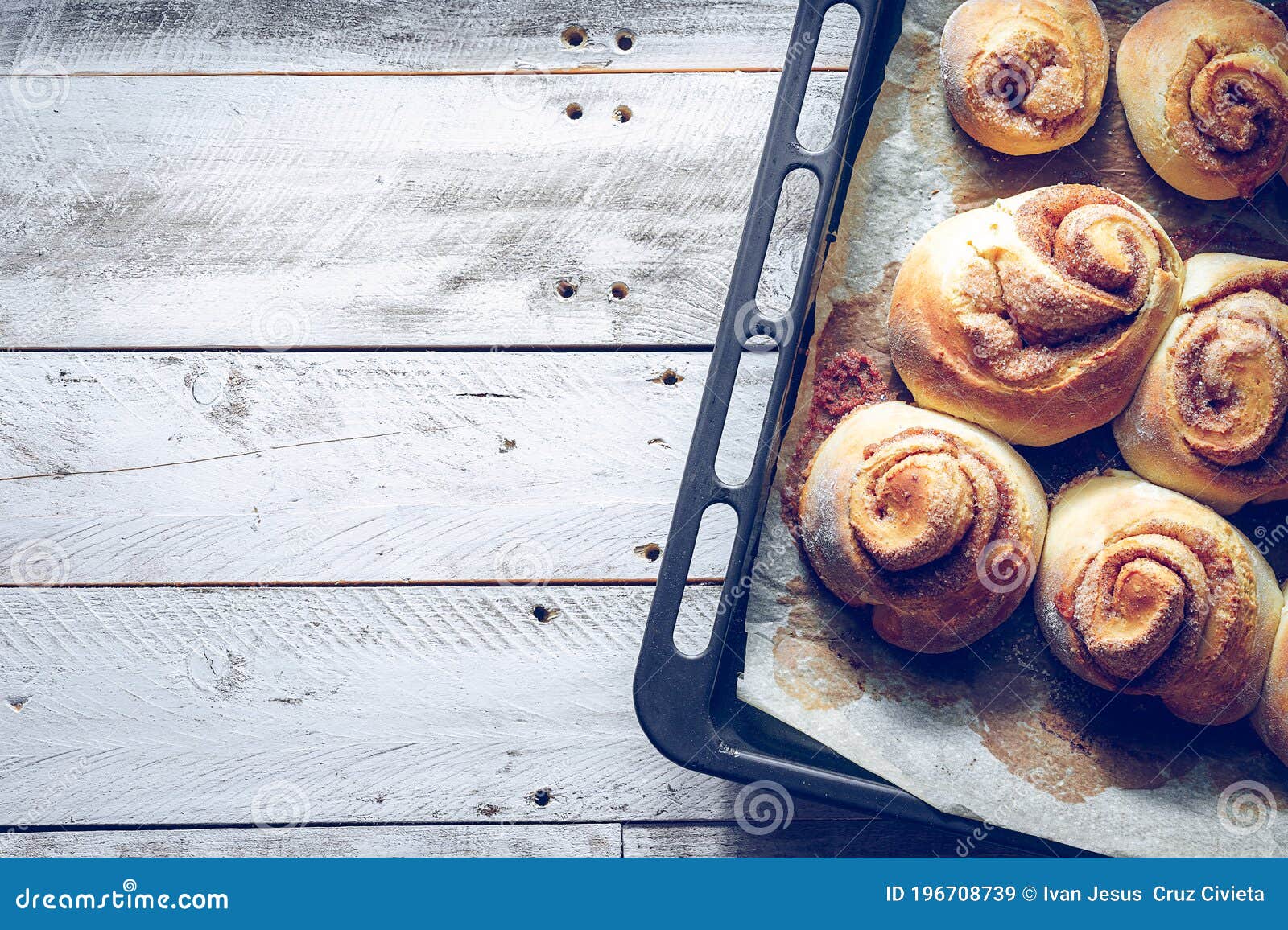 Rustic Buns of Sweet Milk and Cinnamon. Gastronomic Concept Stock Image ...