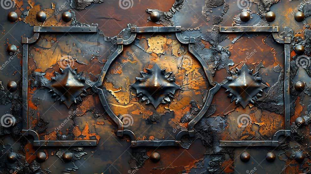 Rustic Burgundy Wall Art - Textured and Aged Design Stock Illustration ...