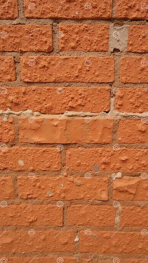 Rustic Burnt Orange Clay Bricks Background with Earthy Texture Stock ...