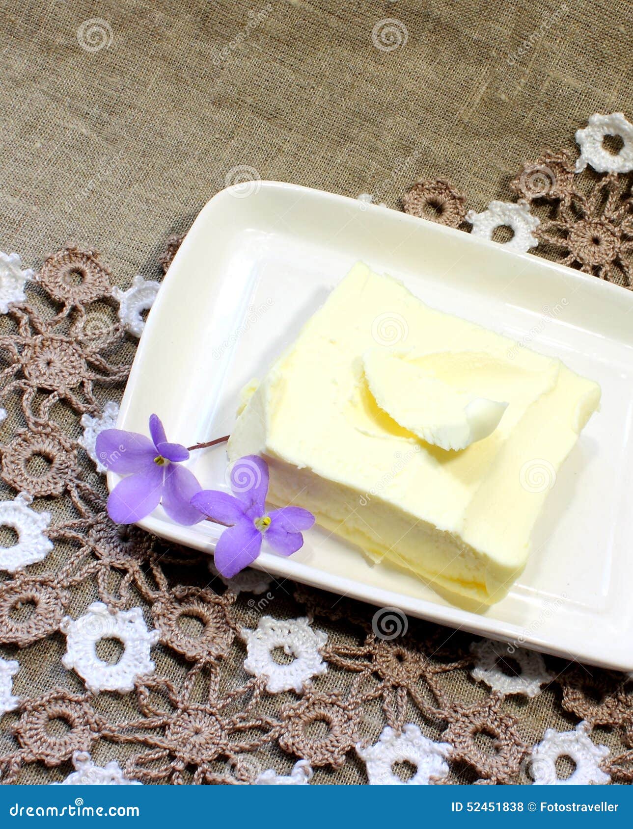 Rustic butter stock photo. Image of product, eating, patterns - 52451838