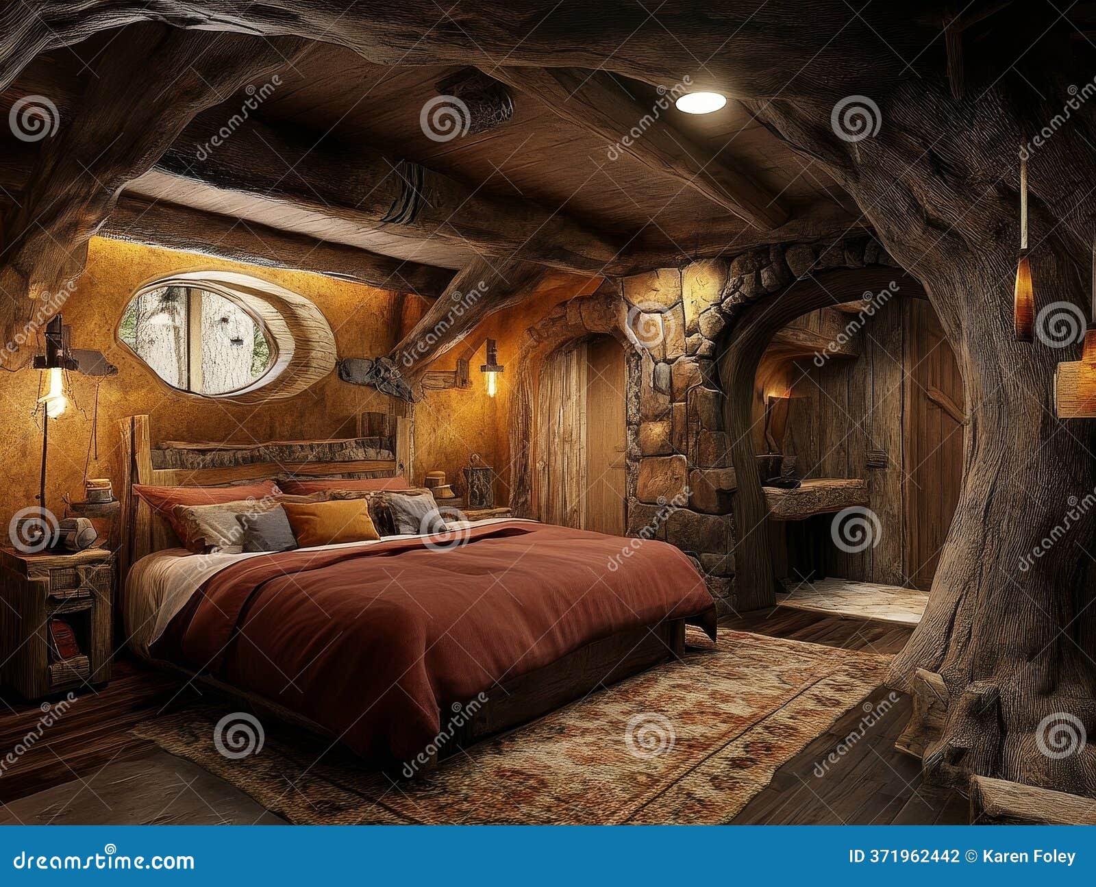 Rustic Cabin: Create A Set Of Images That Showcase A Charming, Cozy ...