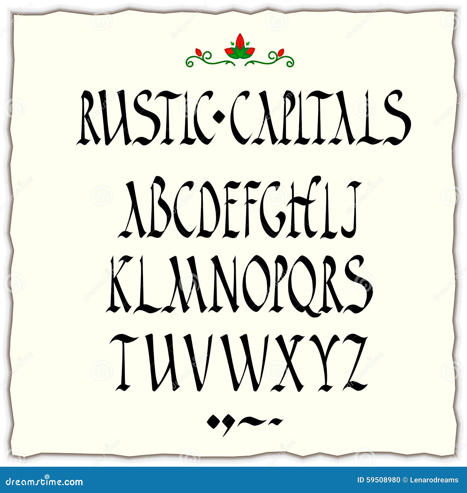 Rustic Capitals Alphabet Stock Photography | CartoonDealer.com #59508980