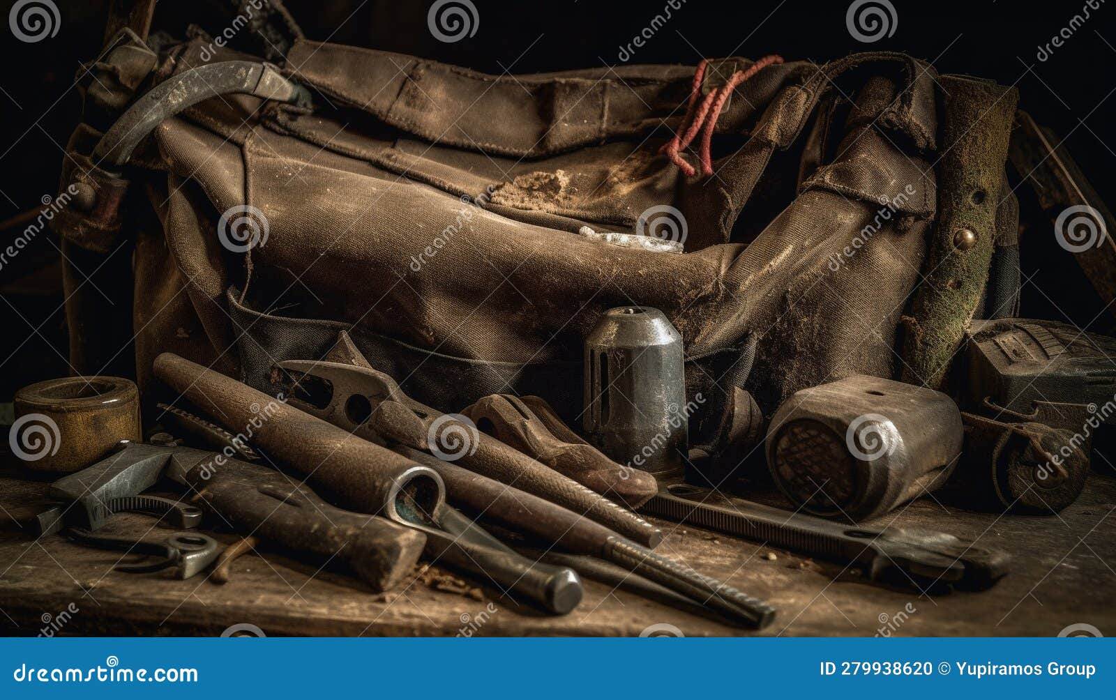 Rustic Carpentry Workshop Old Fashioned Tools, Homemade Equipment ...