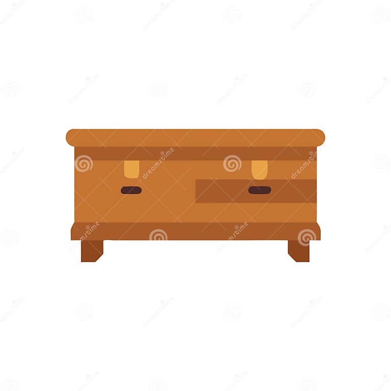 Rustic Cedar Chest for Storage Solutions Stock Illustration ...
