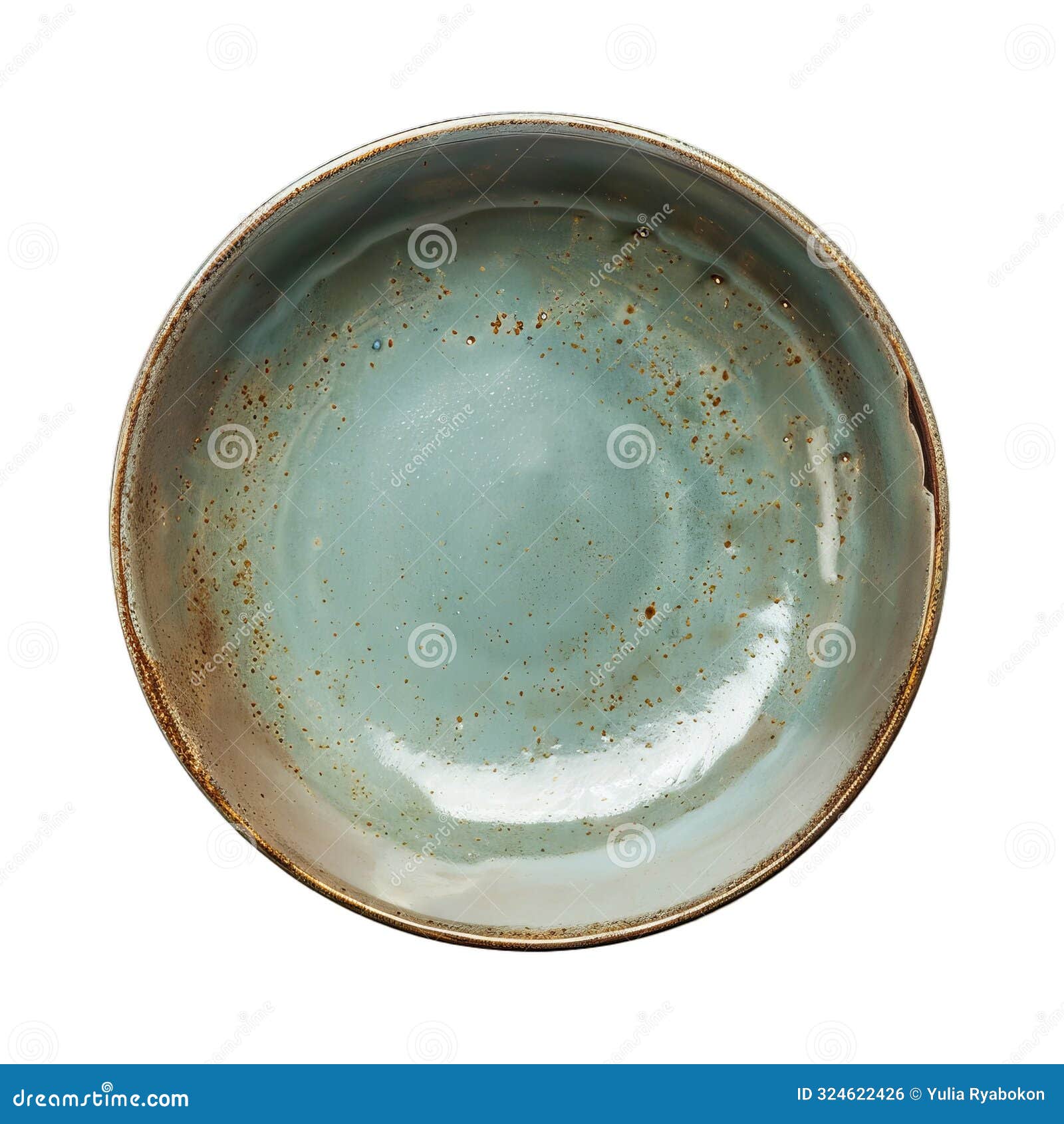 Rustic Ceramic Plate on Transparent Background Stock Photo - Image of ...