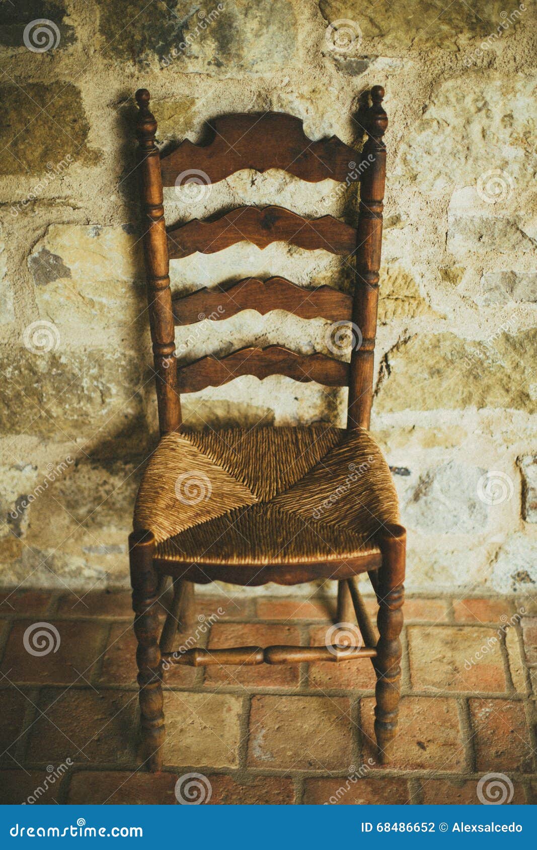 Rustic chair stock photo. Image of interior, wooden, brown - 68486652