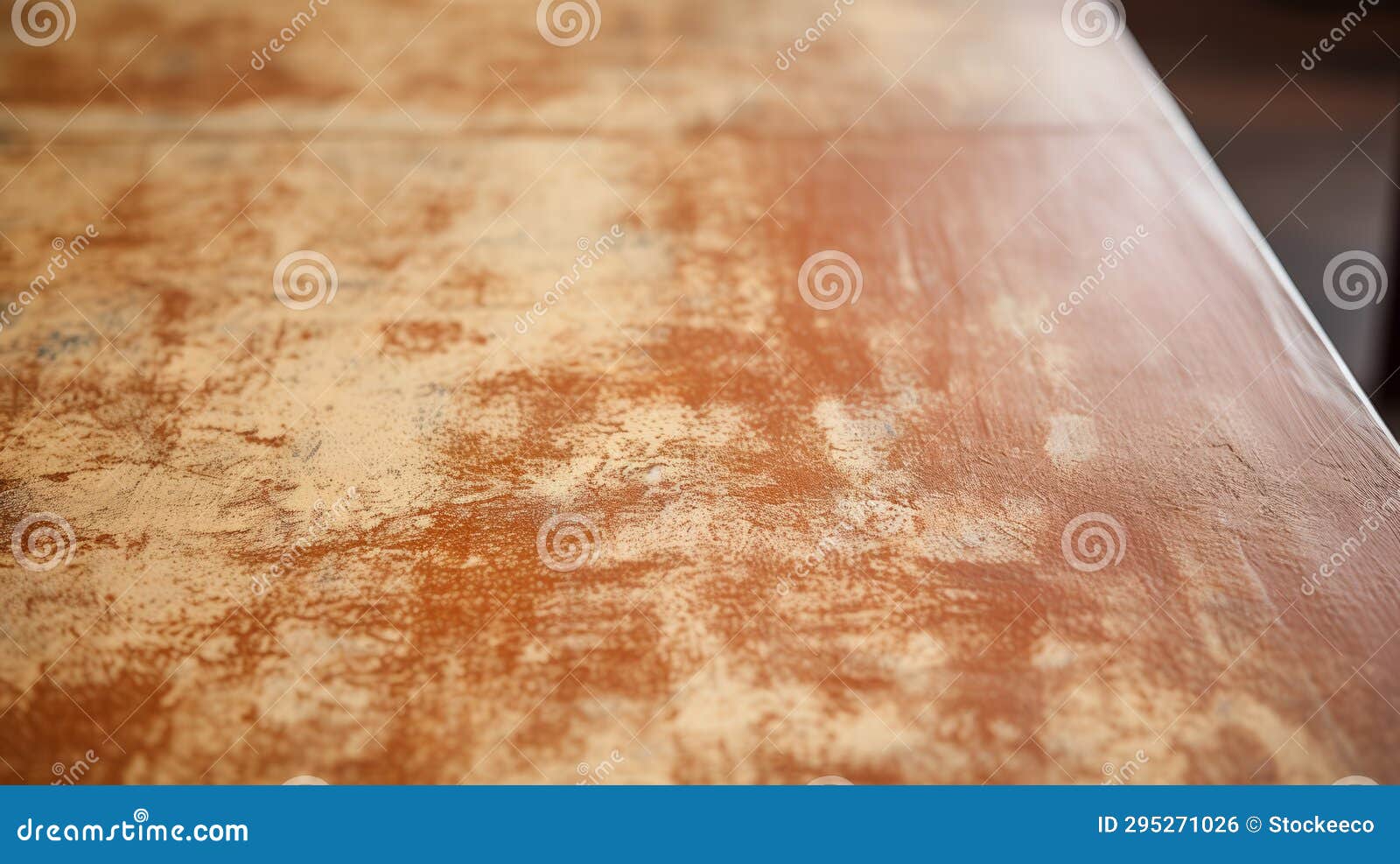 Rustic Charm: Vintage Microfiber Dining Table with Textured Paint ...